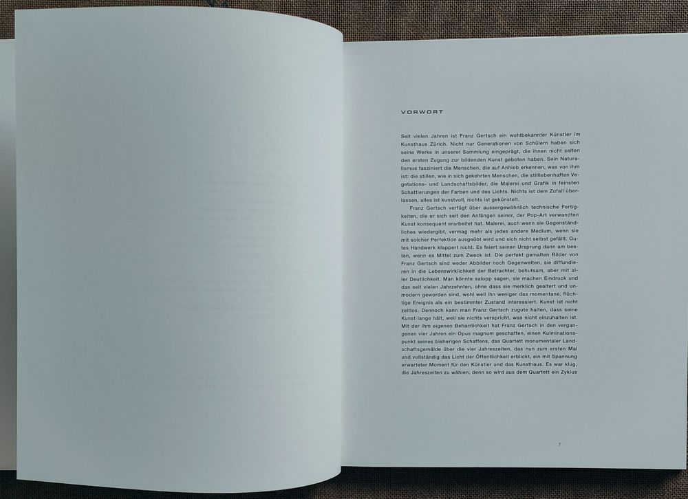 Franz Gertsch «Jahreszeiten: Werke 1983 bis 2011», Buch | Kaufen auf Ricardo