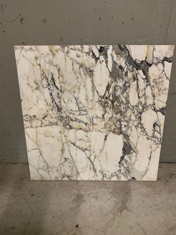 Marmor Platte - Dalle de marbre - Marble slab 80x80cm (Gebraucht) in ...