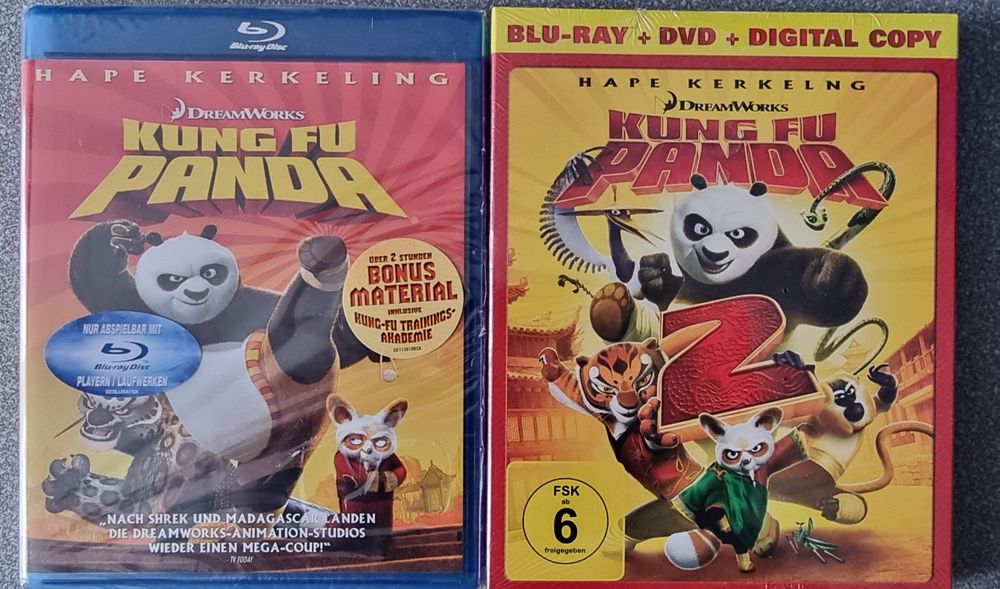 Blu Ray Kung Fu Panda 1&2 NEU (Neu und originalverpackt) in Oetwil am See für CHF 15 – mit ...