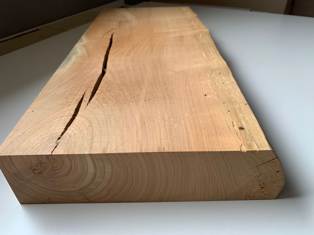 Kirschbaum Brett Holzbrett Rift gehobelt mit Wurmlöcher (Neu und ...