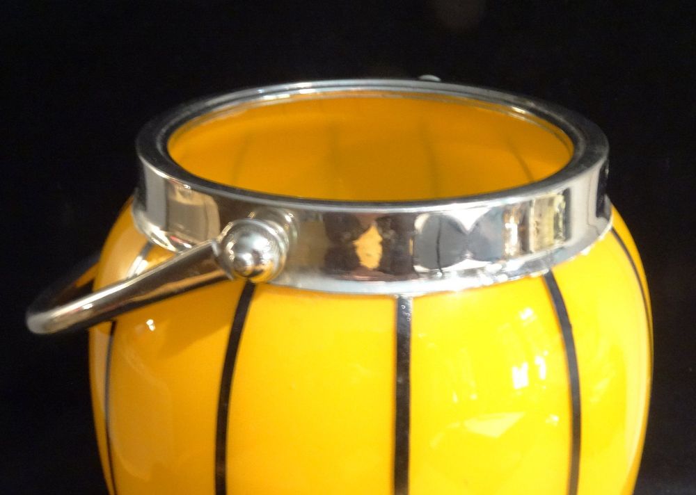 Seau à glaçons en verre Art-Déco vers 1930 signé Kolek | Kaufen auf Ricardo