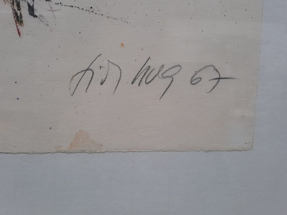 Kunst Lithographie farbig 54/200, Fritz Hug 1967 (Gebraucht) in Weinfelden für CHF 220 – nur ...