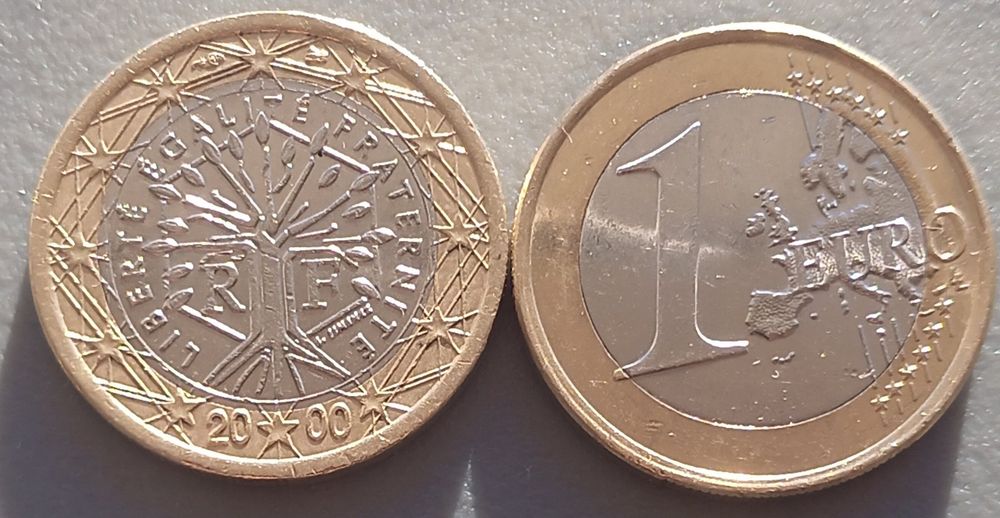 FRANKREICH - 1,- EURO - 2000 - IM MUENZKARTON - GELAUFEN | Kaufen auf ...