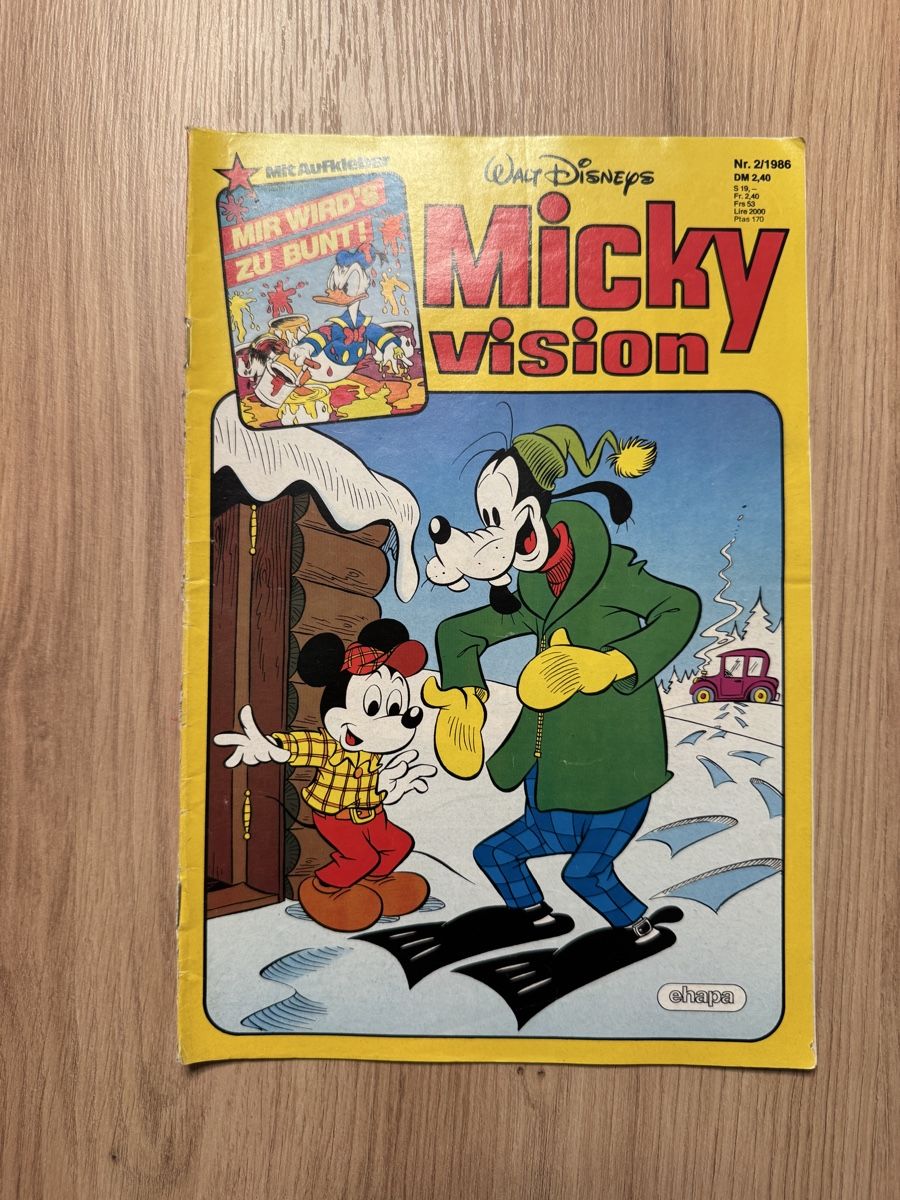 Micky Vision Comic-Heft Nr. 2/1986 & Nr. 3/1985, Vintage (Gebraucht) in ...