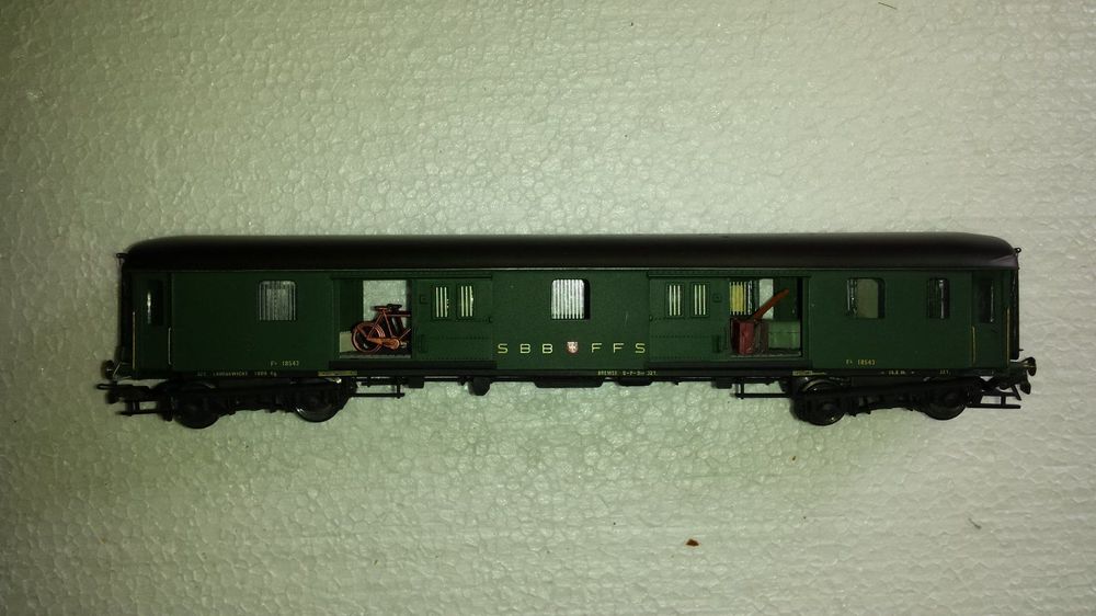 SBB-CFF HO METROPOLITAN Gepäckwagen. (Neuf (Voir description)) à ...