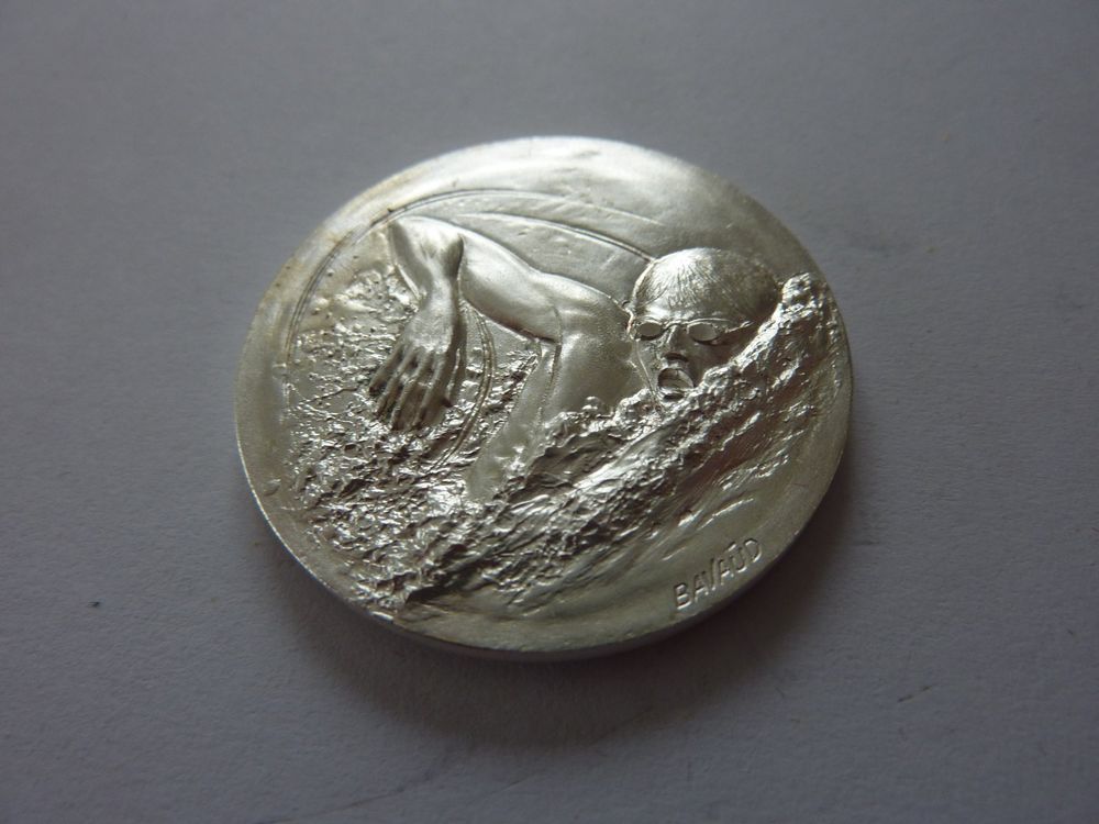 Silbermedaille : Schwimmer , 700 Jahre Sport 1991 | Kaufen auf Ricardo