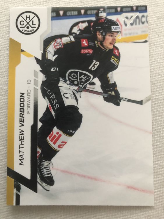 HC Lugano Matthew Verboon Hockey Card (Gebraucht) in Meierskappel für ...