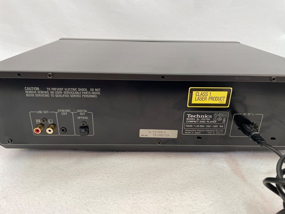 Technics CD Player SL-PS 700 MASH Hi-Fi Komponente vintage (Gebraucht) in Hinwil für CHF 130 ...