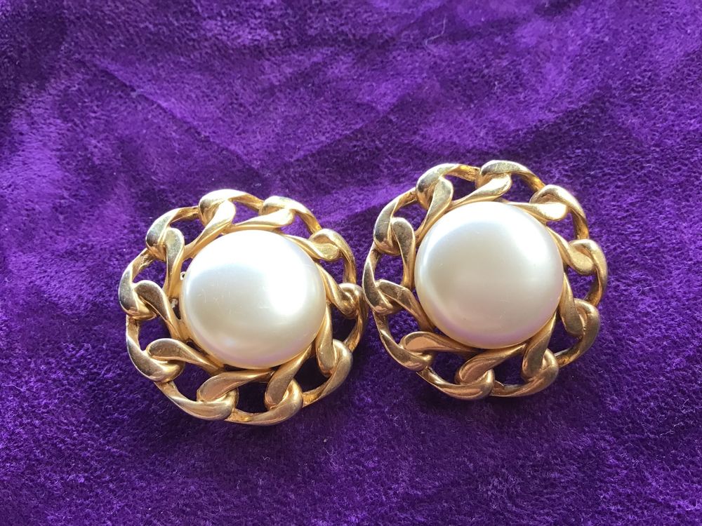 Elegante Ohrclips im Coco Style - Vintage 70er/80er Jahre | Kaufen auf Ricardo