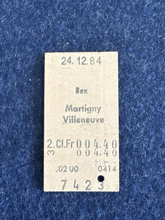 Billet CFF Ticket SBB (Gebraucht) in GRAND - LANCY für CHF 2 – mit ...