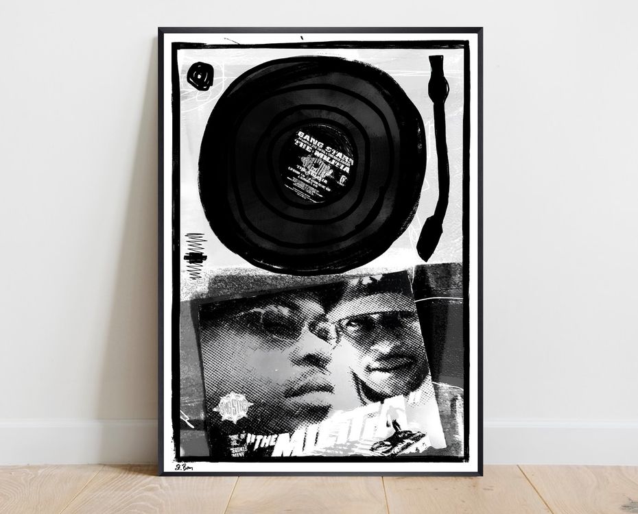 Gang Starr Vinyl Urban Kunst Rap Hip Hop Turntable Militia (Neu (gemäss ...