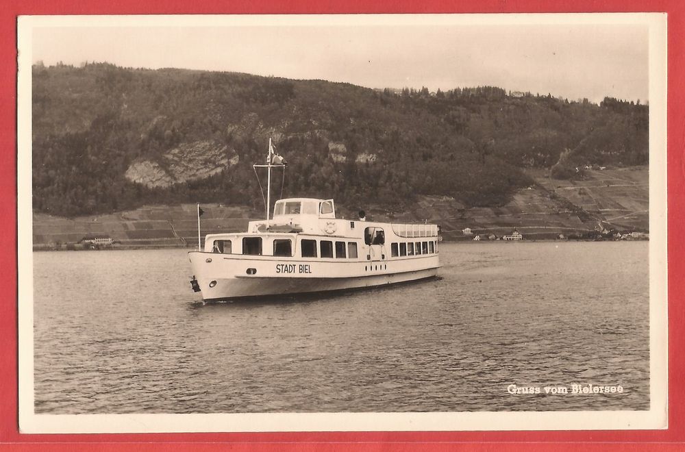Bielersee - Passagier-Schiff 'Stadt Biel' - ca. 1940 (Gebraucht) in ...