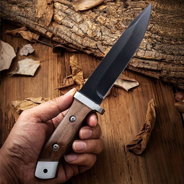 Outdoor Edelstahl Messer schwarze Klinge mit Scheide (Neu und ...