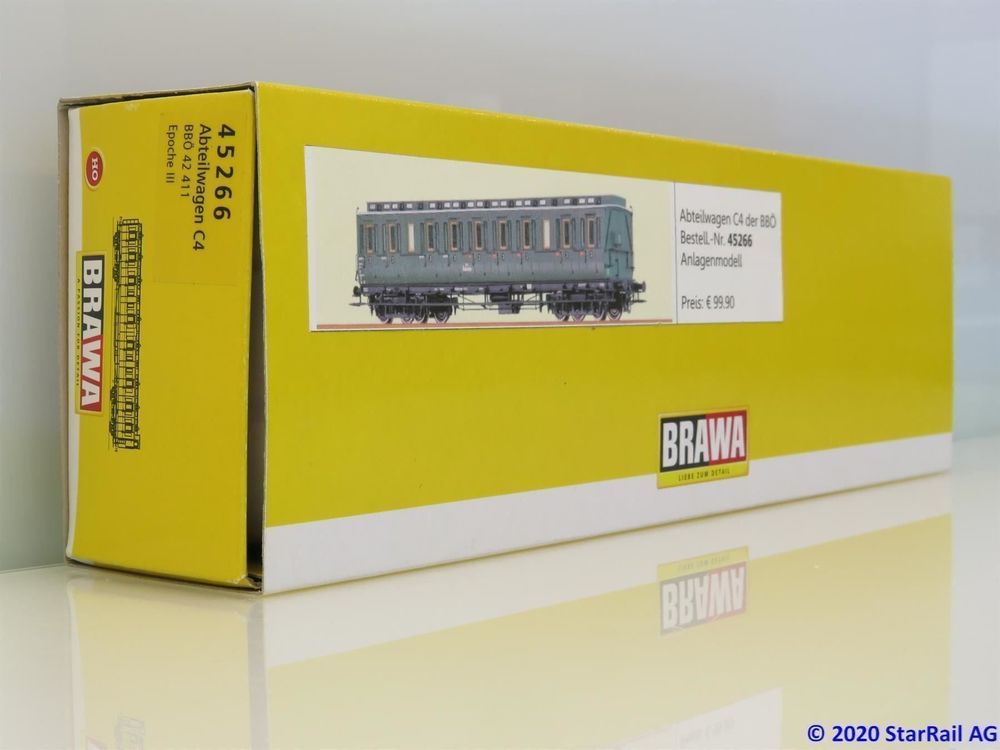 BRAWA 45266 ÖBB Abteilwagen C4 424411 Epoche III (Gebraucht) in ...