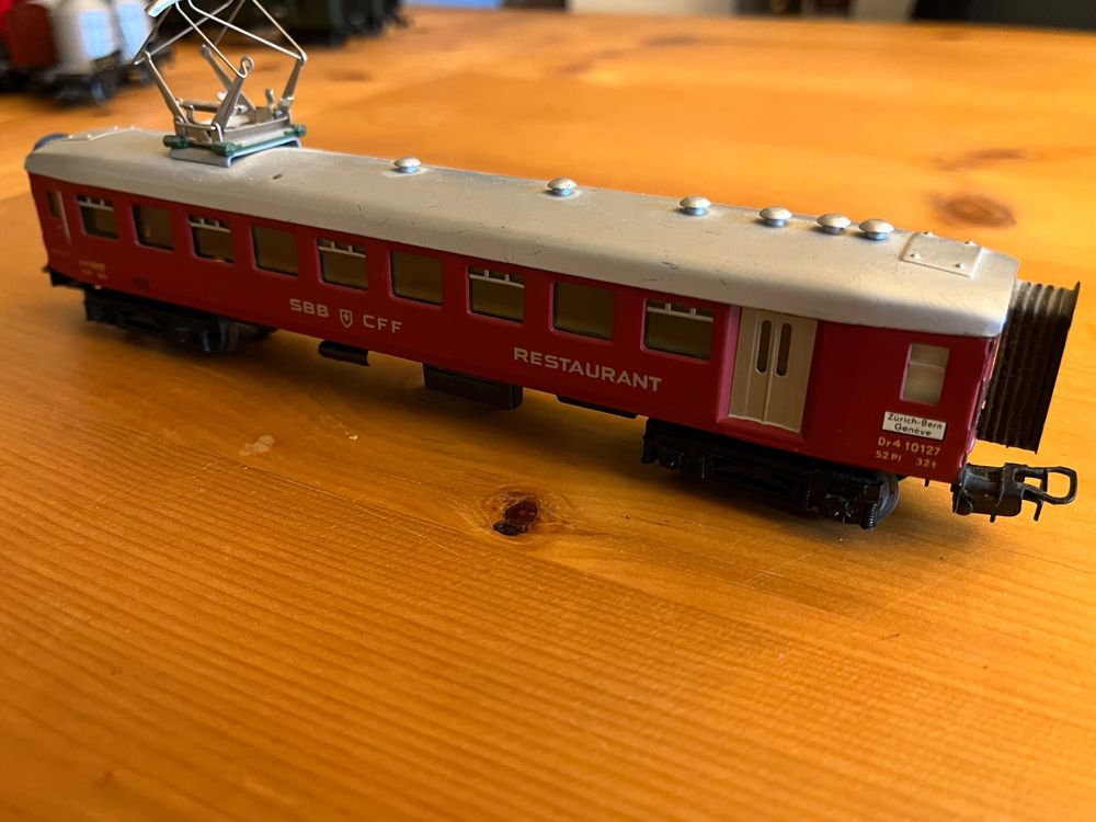 Alter SBB CFF Speisewagen Restaurantwagen H0 Aus Blech. (Gebraucht) in ...