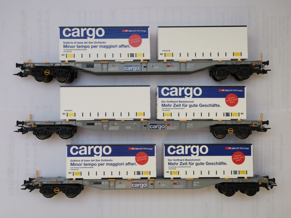 Märklin H0 47463 Containertragwagen-Set SBB Cargo | Kaufen auf Ricardo