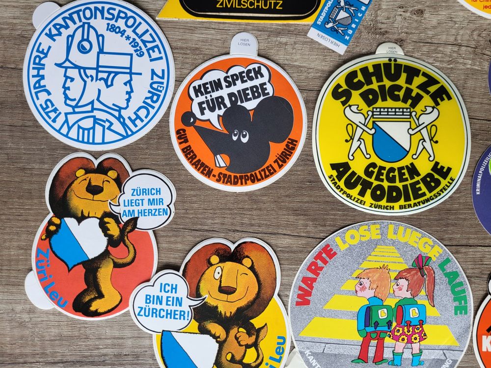 Sticker Polizei Zürich Sicherheit Zivilschutz SLRG Waro Beck | Kaufen auf Ricardo