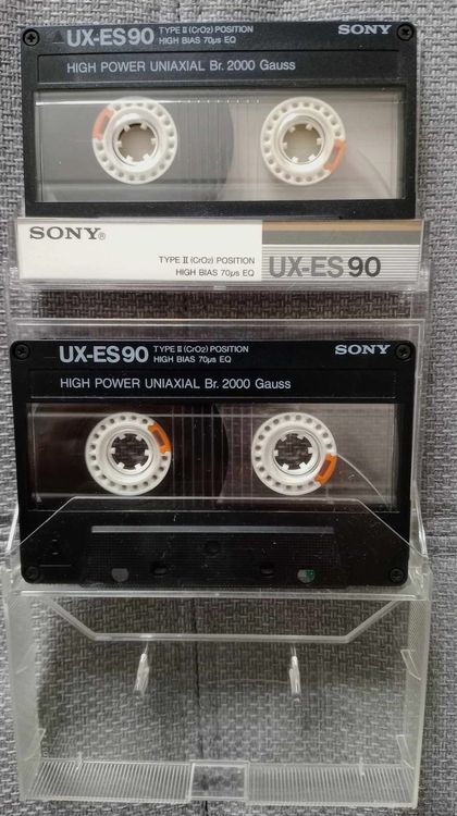 SONY UX-ES 90 Type II / cassettes audio MC - 1986 - 2x (Gebraucht) in ...