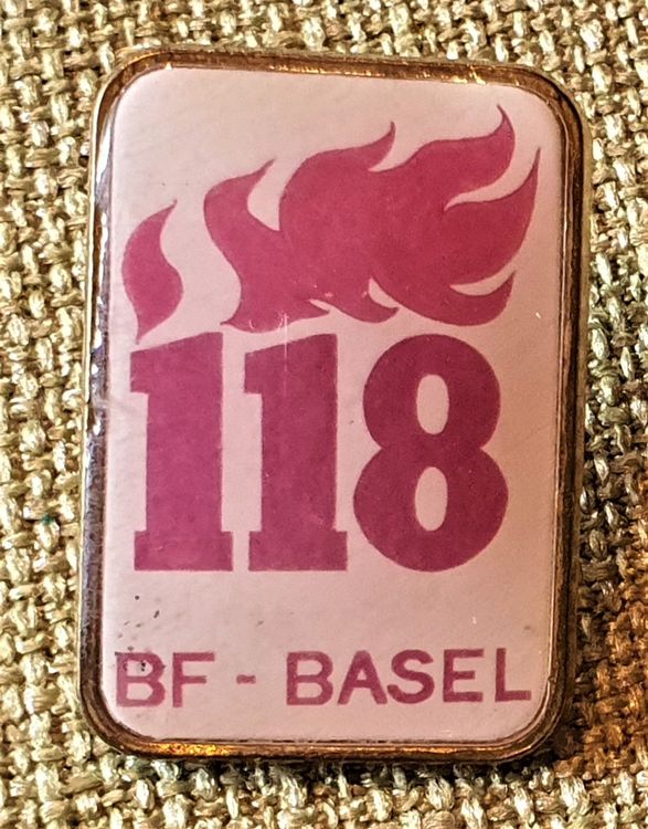 L640 - Pin BF - Basel / Basler Berufs Feuerwehr Notruf 118 (Gebraucht) in Reinach BL für CHF 1.5 ...