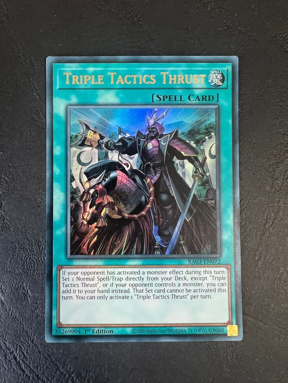 Stoss der drei Taktiken (RA03) - Ultra Rare (Neu (gemäss Beschreibung ...