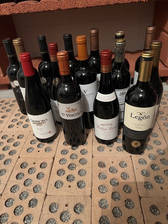 15 spanische Rotweine im Paket - diverse Jahrgänge (Neu und ...