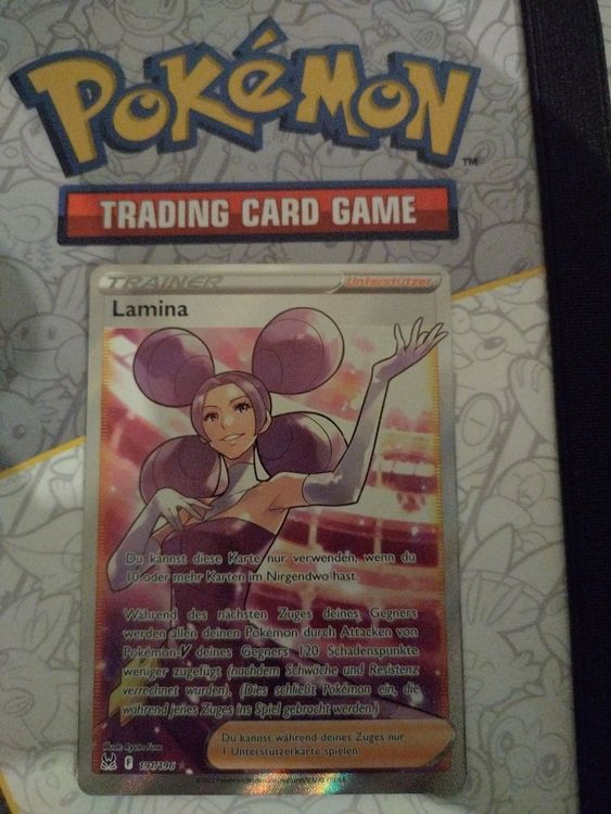 Pokemon Lamina Trainer Full Art Karte Deutsch ab 1.- (Neu (gemäss Beschreibung)) in Lausen für ...
