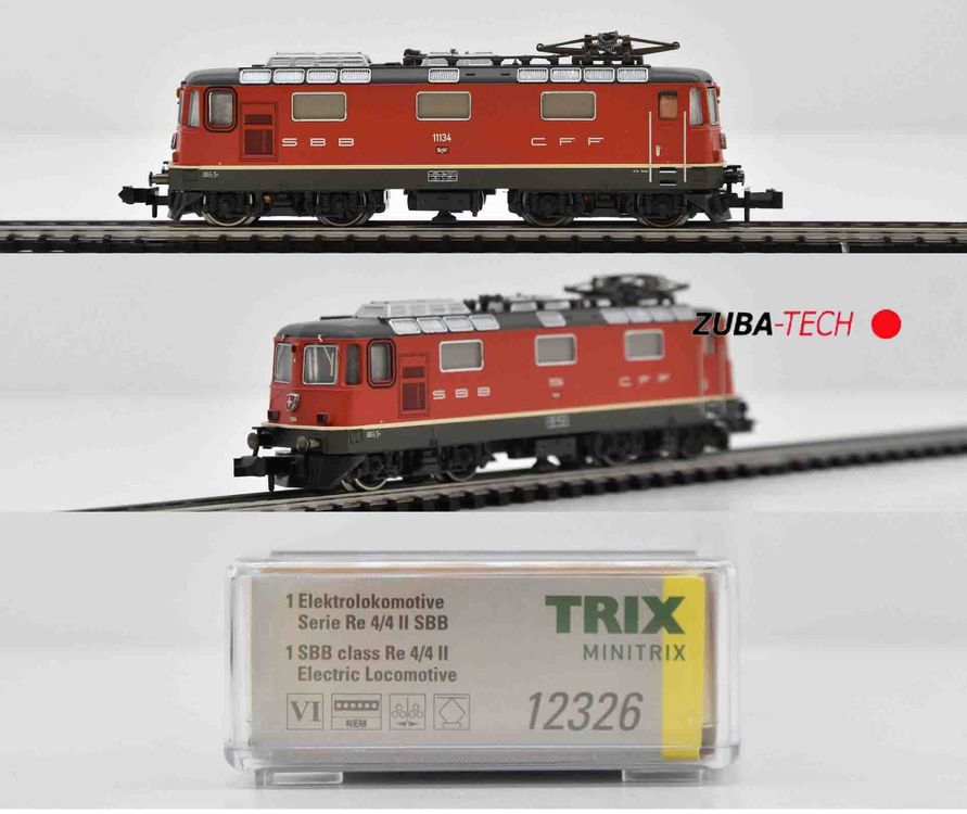 Minitrix 12326 E-Lok Re 4/4 II SBB Spur N GS Analog mit OVP (Gebraucht ...