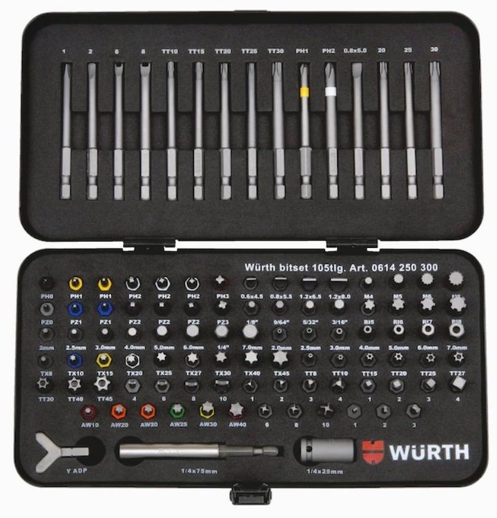 WüRTH Werkzeug-Set / Bit-Satz / Tool-Sortiment 105-teilig | Kaufen auf ...