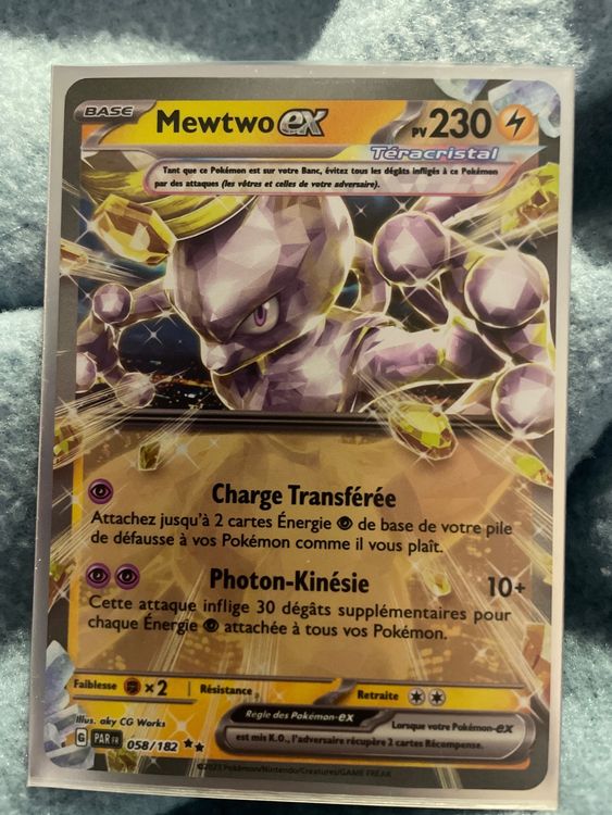 Carte Pokémon faille paradox Mewtwo ex fr | Kaufen auf Ricardo