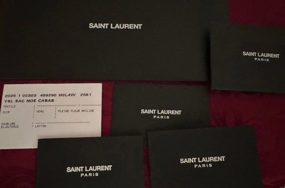 SAINT LAURENT YSL Rive Gauche Tote Bag in Leopard Print (Gebraucht) in ...