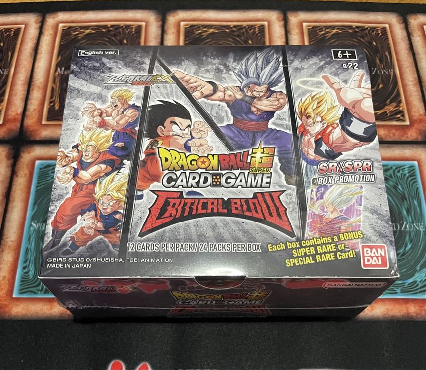 Dragon Ball Super Card Game Critical Blow Booster Display EN (Neu und ...