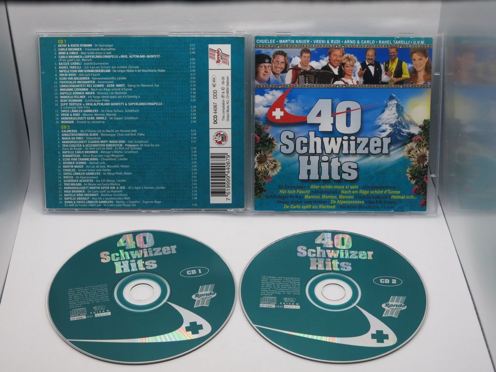 2 CD 40 Schwiizer Hits Chuelee Martin Nauer Carlo Brunner (Gebraucht) in Ernetschwil für CHF 2. ...