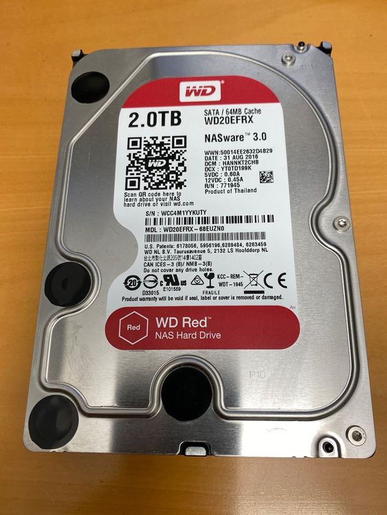 WD Red 2 TB NAS HDD (Gebraucht) in Uetikon am See für CHF 20 – mit ...