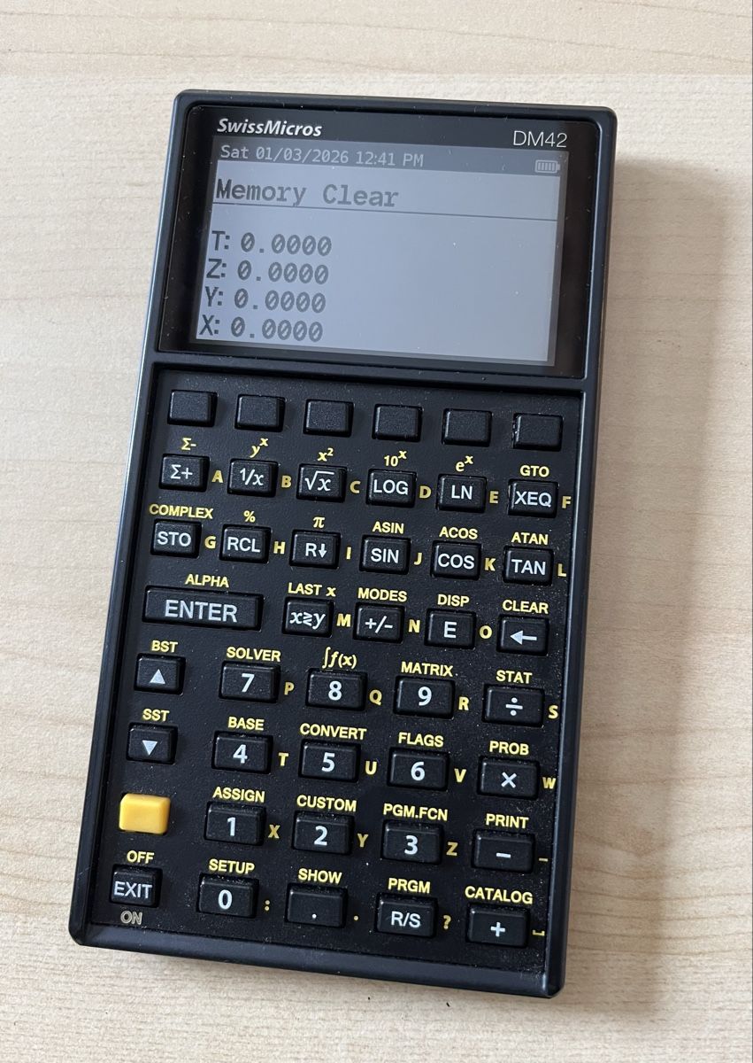SwissMicros DM42 Calculator - RPN like HP42 - OVP (Gebraucht) in ...