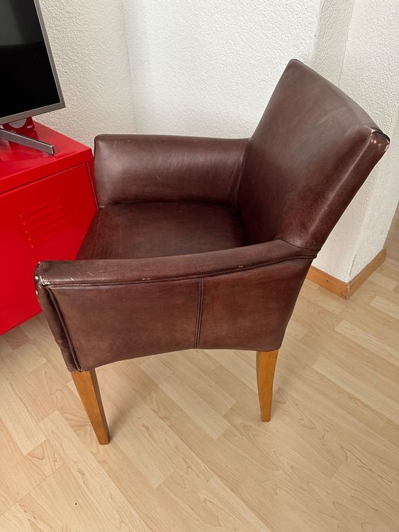 Leder Sessel Stühl vintage | Kaufen auf Ricardo
