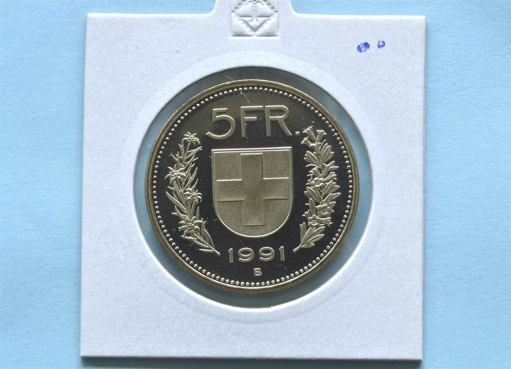 5 Franken 1991 Stgl. (Neu (gemäss Beschreibung)) in Oberglatt für CHF 110 – mit Lieferung auf ...