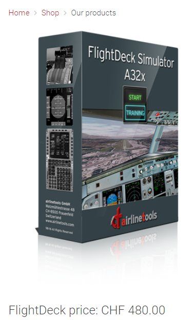 FlightDeck Simulator A32x by airlinetools (Gebraucht) in Goldau für CHF ...