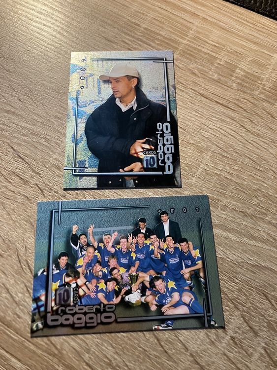 Panini Card Roberto Baggio 1999 Limited Edition Nr 3 + Nr 9 (Neu ...