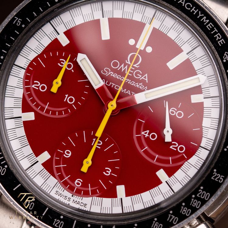 Omega Speedmaster Red-Dial/ 3510.61/ Box / 1990s (Gebraucht) in Luzern ...