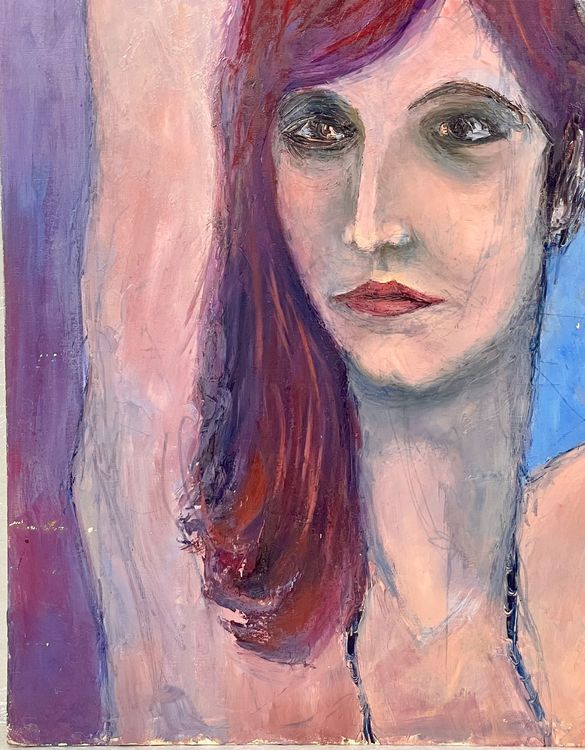 Sinischa Christen(1922-2007) Porträtiert Gemälde einer Dame | Kaufen auf Ricardo