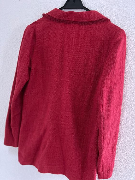 Lux Luisa Spagnoli Elegant Red brick colour Linen Blazer, (Neu (gemäss ...
