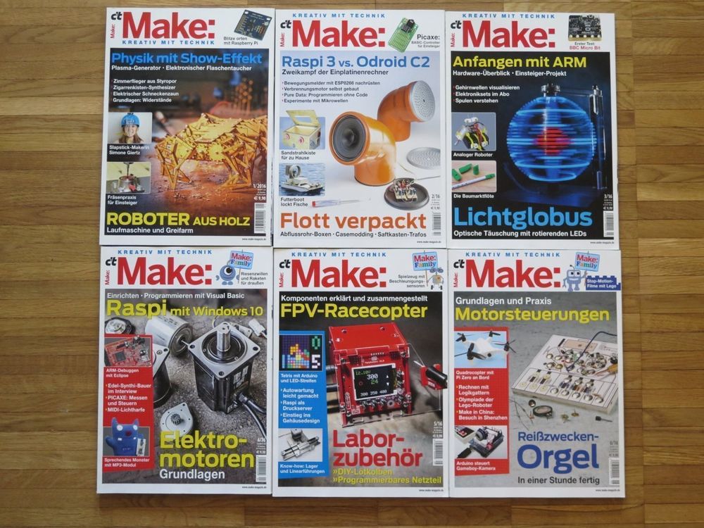 Arduino - Raspberry - c't Make: - 2012 bis 2021 - 31 Hefte (Gebraucht ...