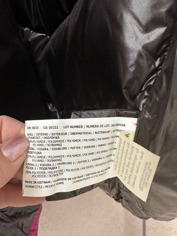 Woolrich Damen Daunenjacke – Pink – Grösse XS – mit Kapuze (Gebraucht ...