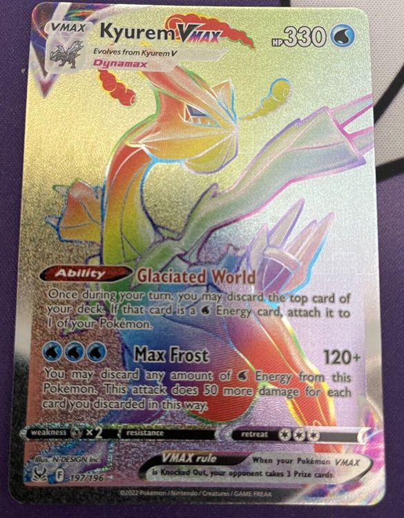 Pokemon Kyurem VMAX 197 - Lost Origin - ENG - Secret Rare (Gebraucht ...