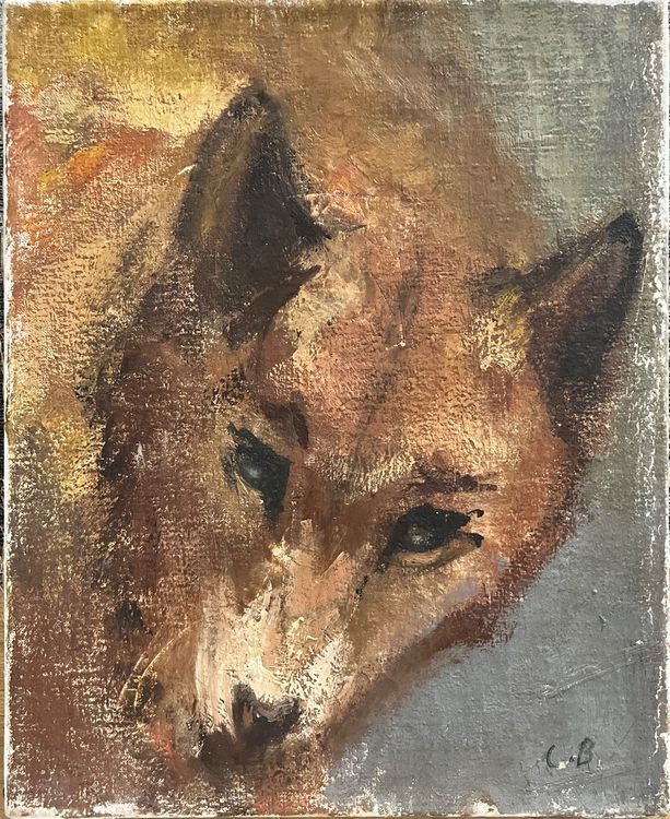 Gemälde von eine Wüstenhund , Monogrammiert (Gebraucht) in Root für CHF 19 – mit Lieferung auf ...