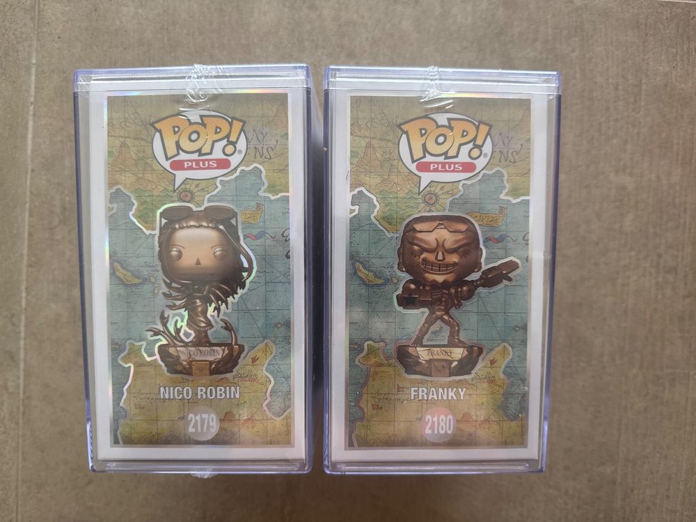 Funko Pop One Piece Oro Nico Robin & Franky set Nuovo! (Nuovo e nell ...