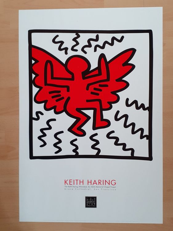 Keith Haring untitled AIDS Memorial Chapel Project 1990 RAR (Gebraucht ...