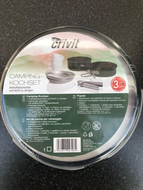 CRIVIT® Camping-Kochset, 8-teilig (Neu und originalverpackt) in ...