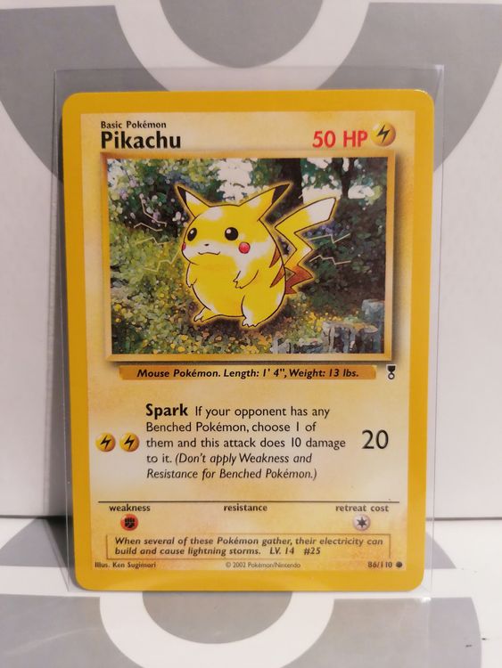 PIKACHU LEGENDARY COLLECTION POKEMON KARTE 2002 (Gebraucht) in ...