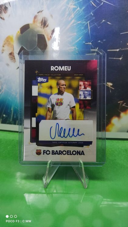 Topps FC. Barcelona Team Set 2024 Romeu mit Autogramm | Kaufen auf Ricardo